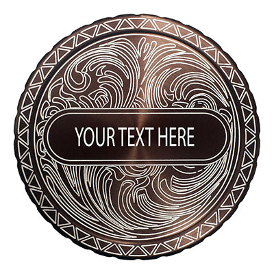 Snuff can lid engraved Name Plate Scroll Diplidz™️